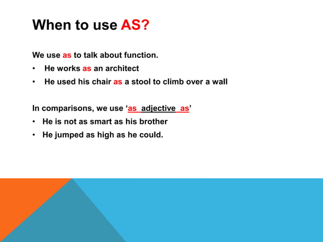 Use of like and as | PPTX