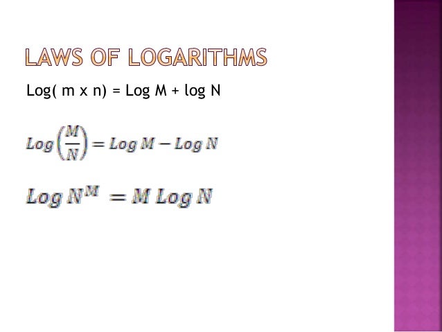 Use of logarithmic tables
