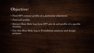 MATLAB Modeling of SPT and Grain Size Data in Producing Soil Profile | PPT | Geology | Science