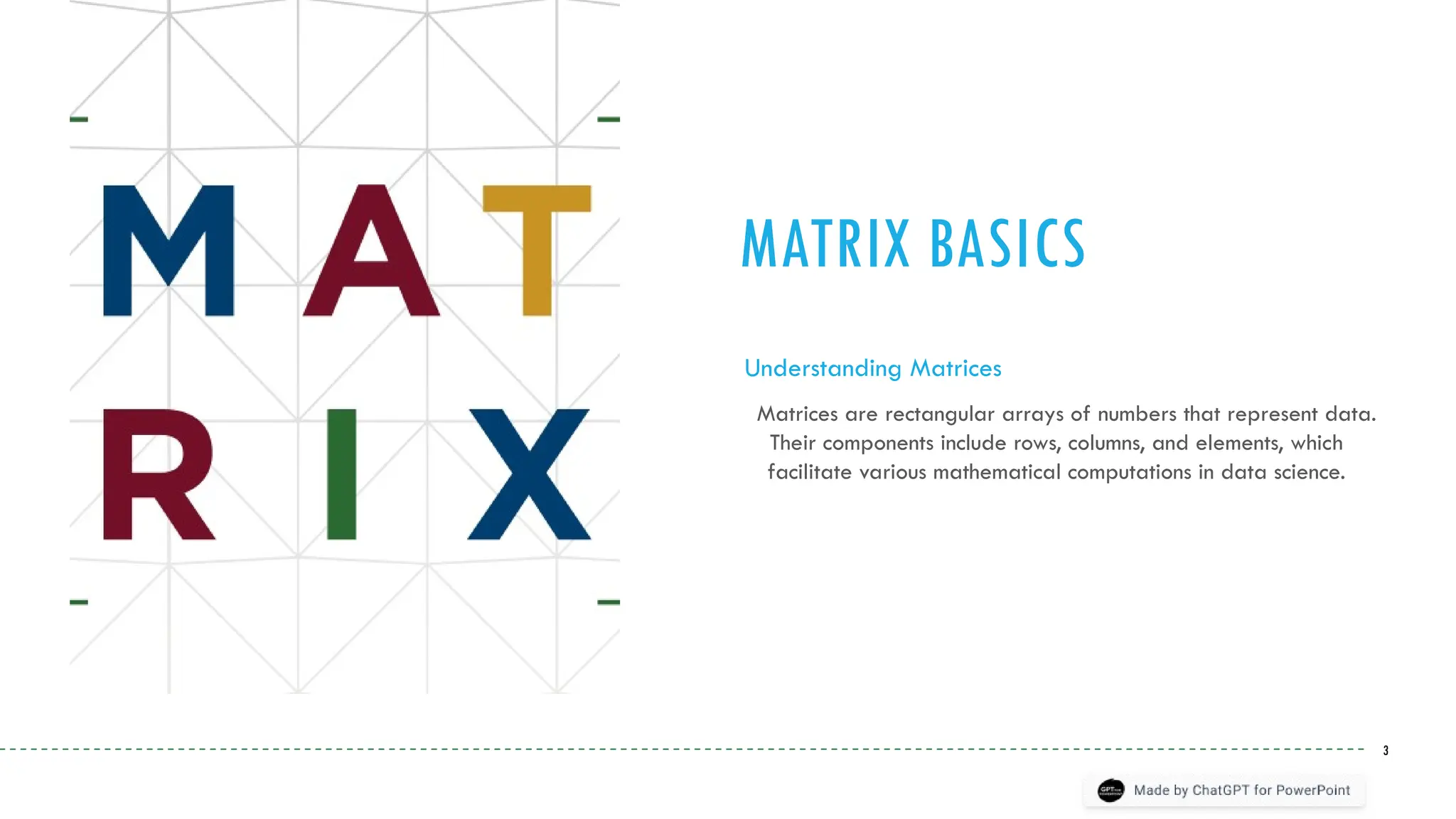 Uses o Matrices in Data Science.pptx