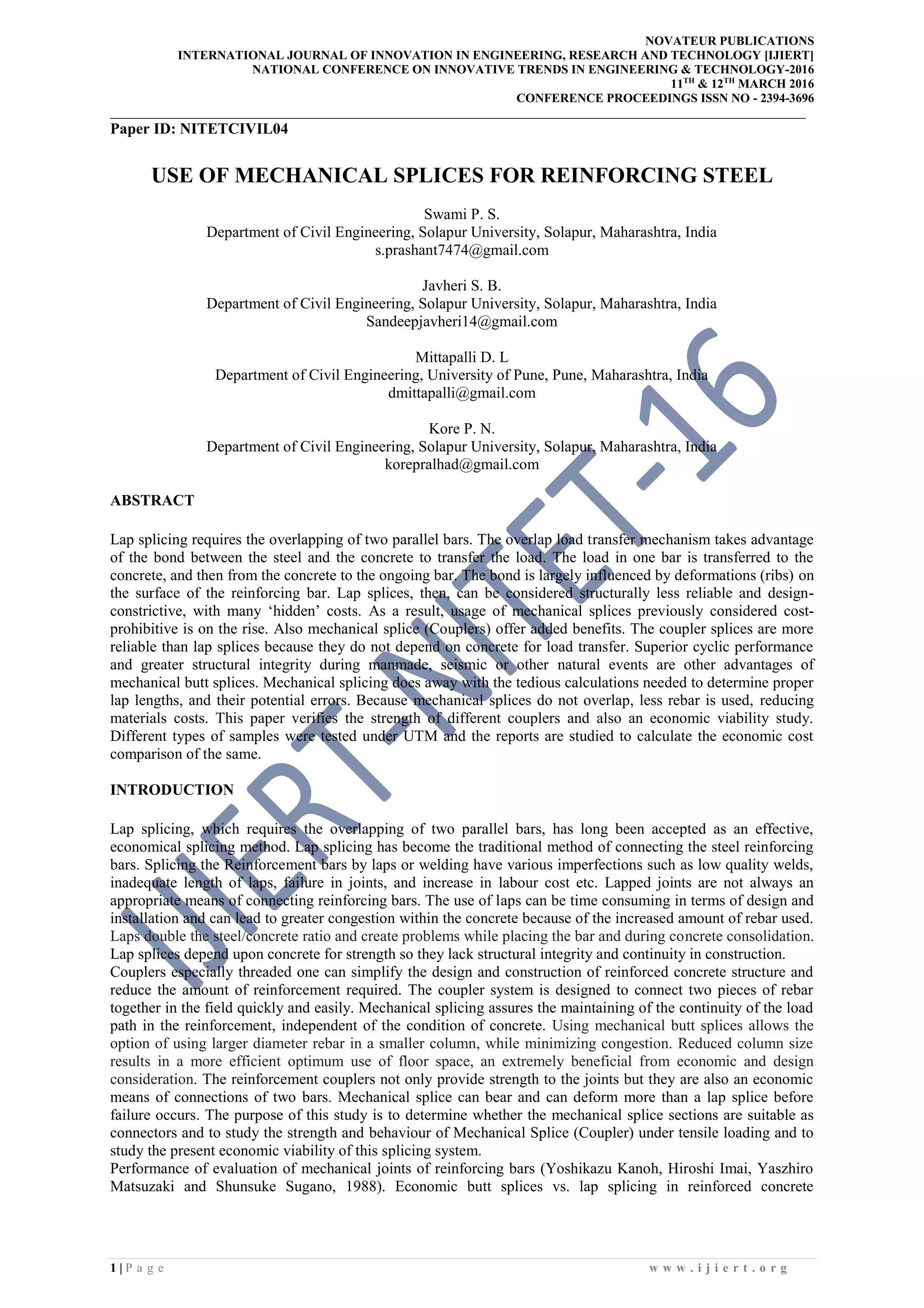 Use of mechanical_splices_for_reinforcing_steel | PDF