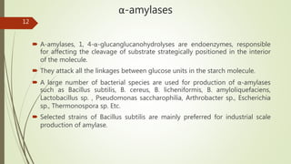 Use of microbes & enzyme amylase | PPTX