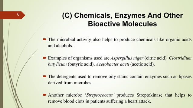 Use of microbes & enzyme amylase | PPTX | Chemistry | Science