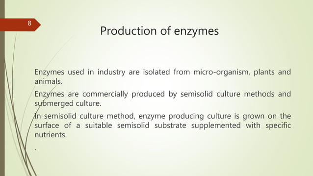 Use of microbes & enzyme amylase | PPTX | Chemistry | Science