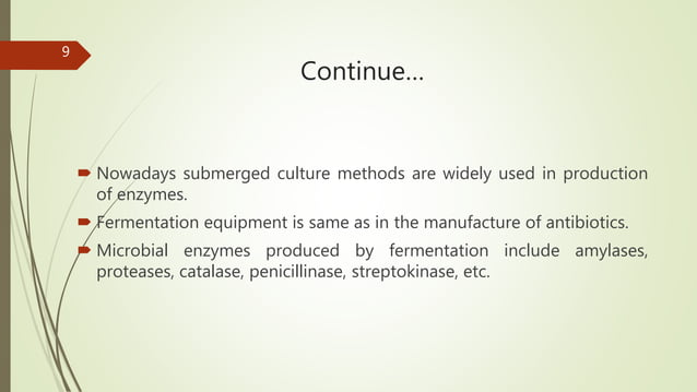 Use of microbes & enzyme amylase | PPTX | Chemistry | Science