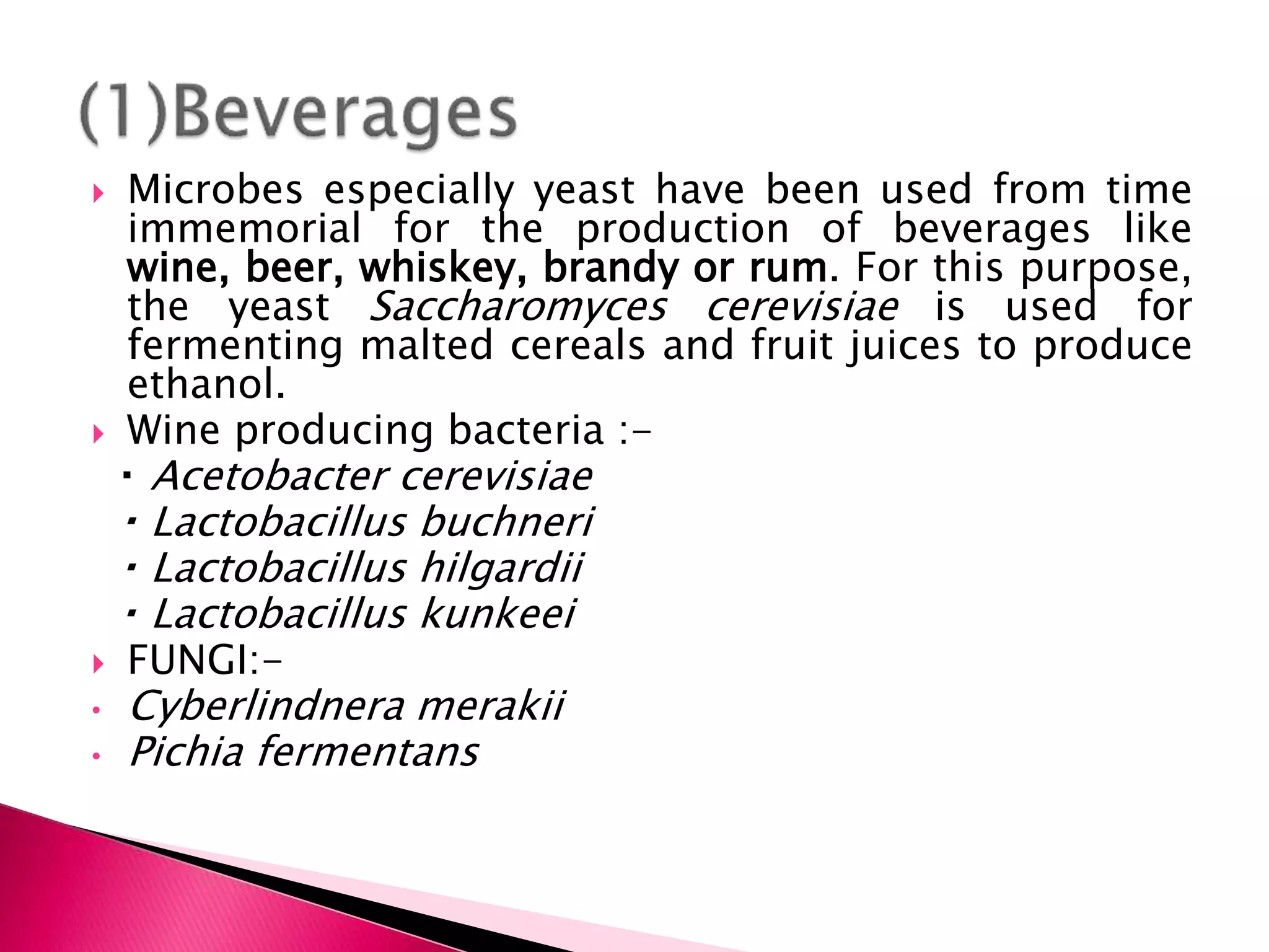 Use of microbes in industry. Production of enzymes-General ...