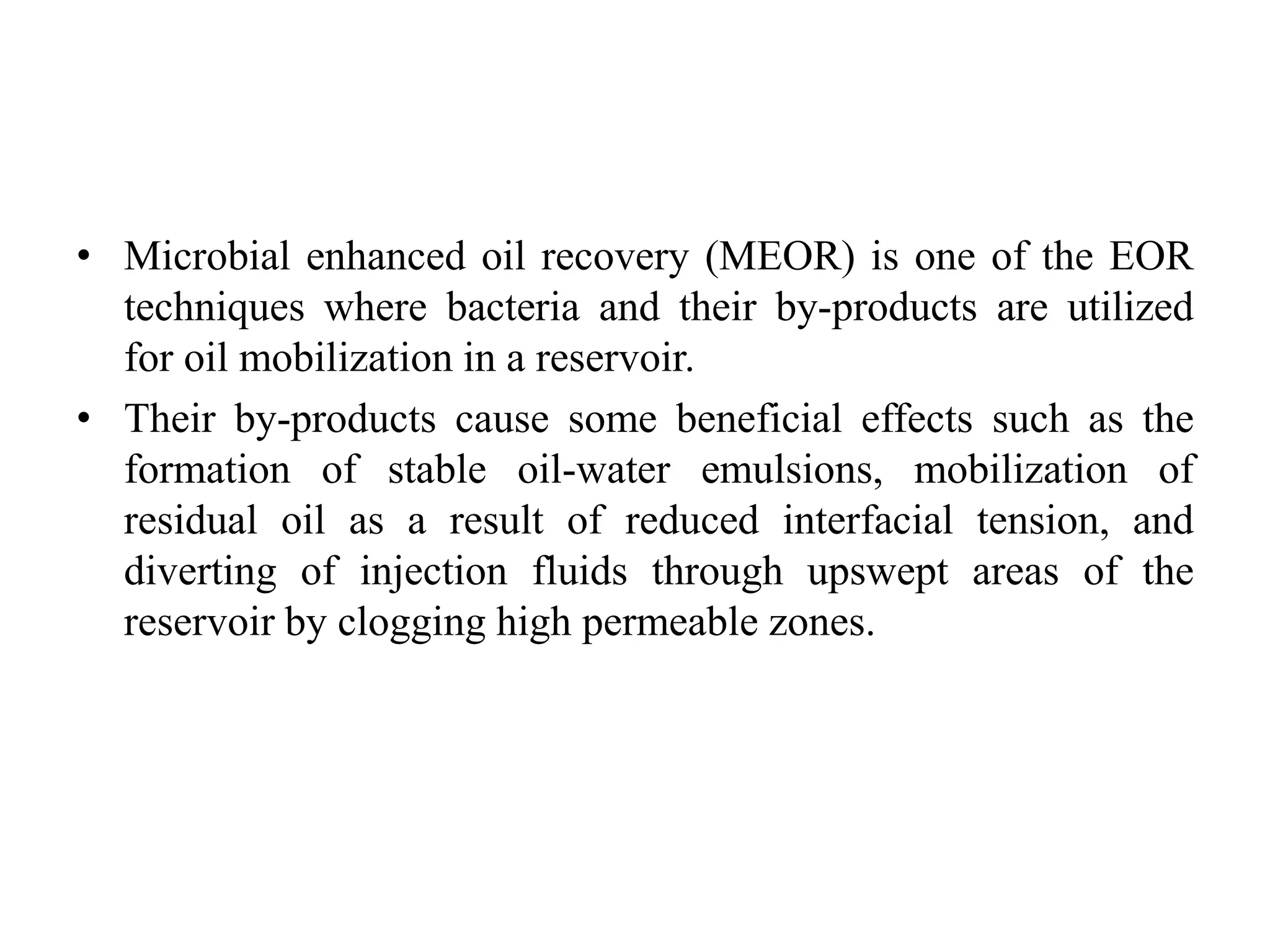 Use of microbes in mineral benefication and oil recovery | PPTX