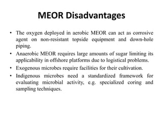 Use of microbes in mineral benefication and oil recovery | PPTX