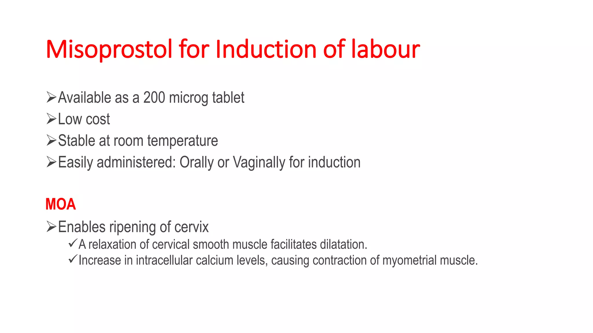 Use of misoprostol for induction of labour mpdrs.pptx