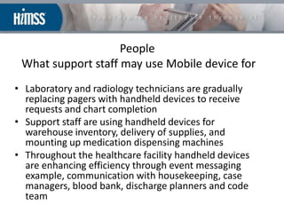 Use of mobile device in health care setting | PPTX
