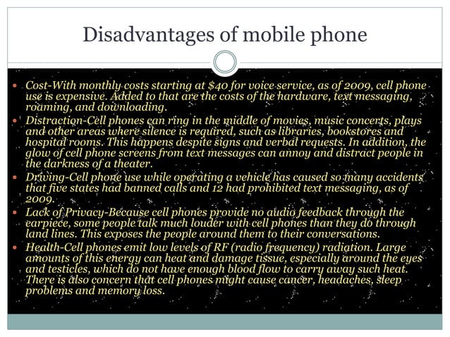 USE OF MOBILE PHONE IN SCHOOLS/COLLEGES | PPTX | Phone Services | Home Utilities