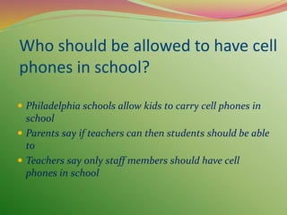 USE OF MOBILE PHONE IN SCHOOLS/COLLEGES | PPTX