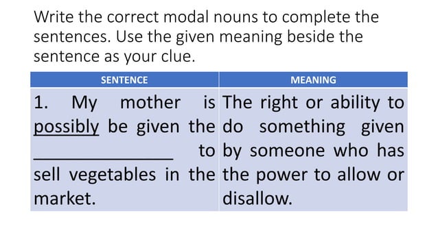Use of Modal Verbs, Nouns, and.pptx | Medical Health