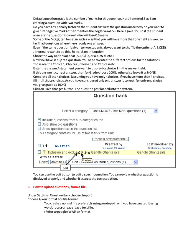 Use of moodle software | DOCX | Educational Assessment | Education