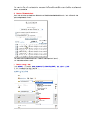 Use of moodle software | DOCX | Educational Assessment | Education
