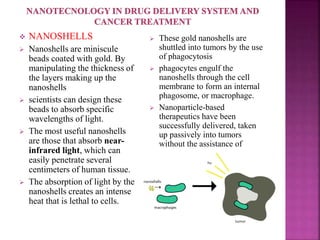 Use of Nanotechnology in Diagnosis and Treatment of Cancer | PPTX