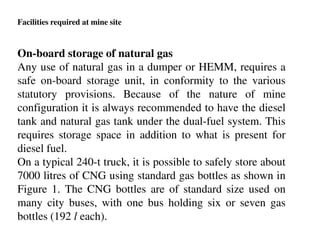 Use of natural gas as fuel in mines | PDF