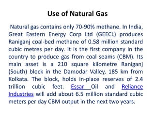 Use of natural gas as fuel in mines | PDF