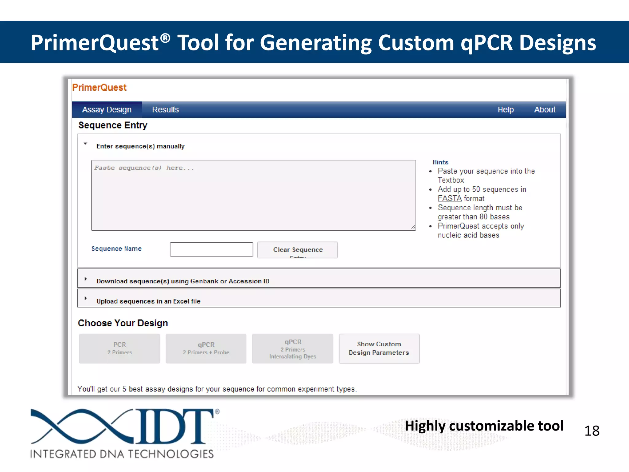 Use of NCBI Databases in qPCR Assay Design | PPTX | Databases | Computer Software and Applications