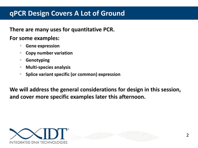 Use of NCBI Databases in qPCR Assay Design | PPTX | Databases | Computer Software and Applications