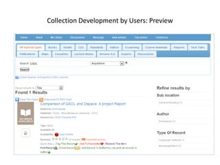 Use of "NewGenLib" Open Source Software for Library Automation, Digital Library and Knowledge ...