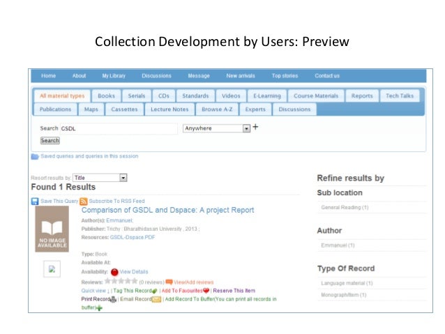 Use of "NewGenLib" Open Source Software for Library Automation, Digit…