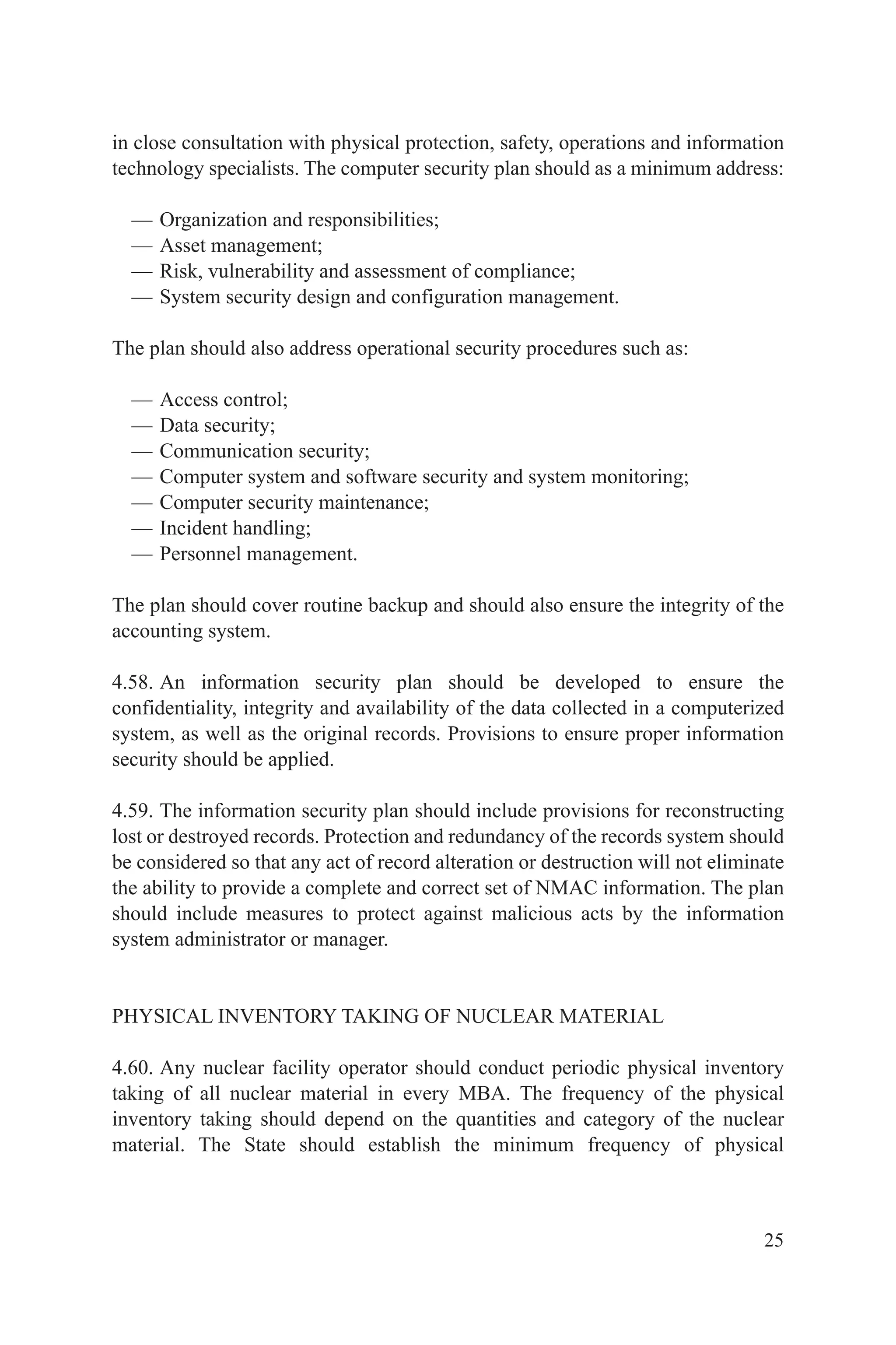 Use of Nuclear Material Accounting and Control for Nuclear Security ...