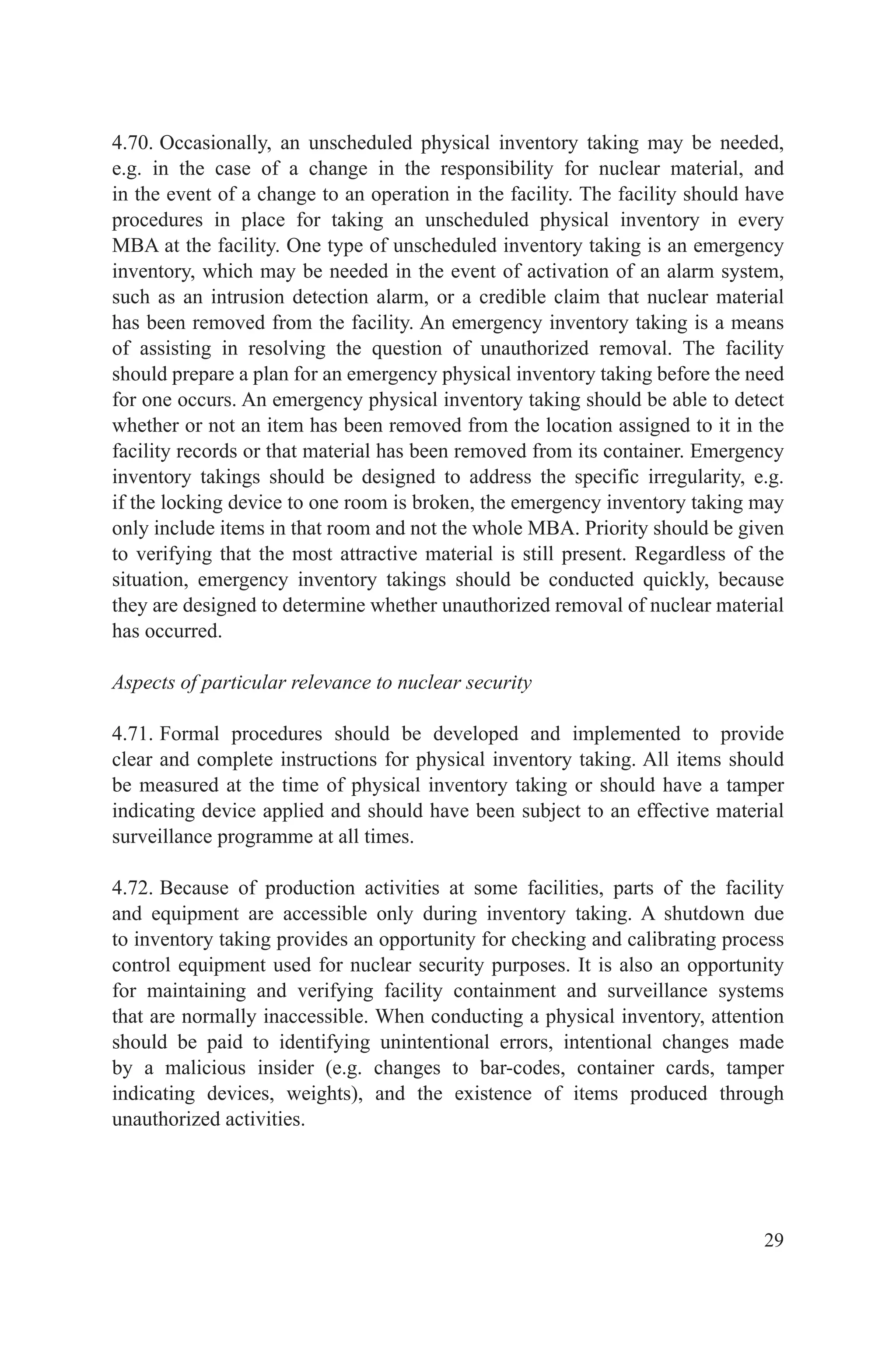 Use of Nuclear Material Accounting and Control for Nuclear Security ...