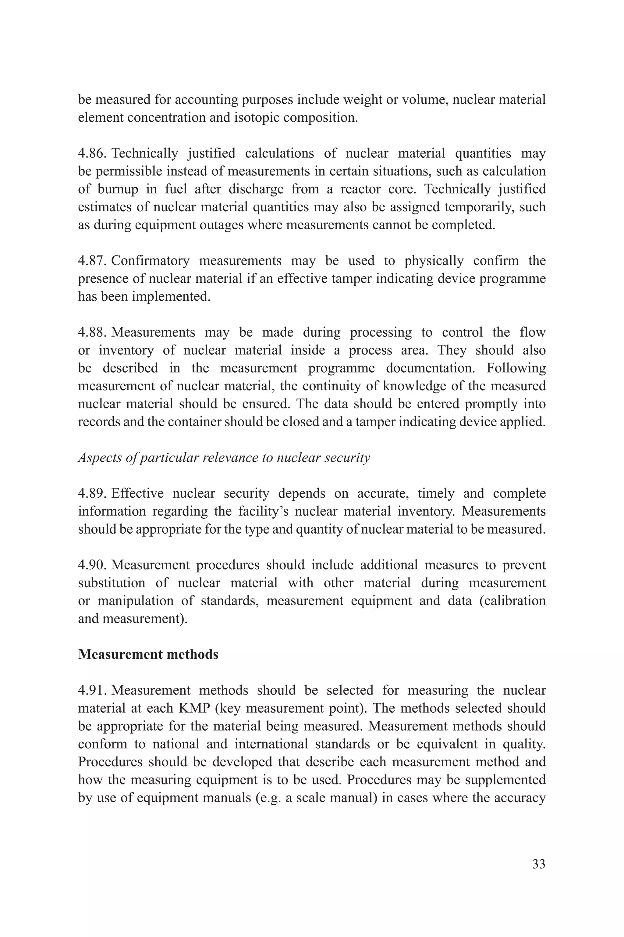 Use of Nuclear Material Accounting and Control for Nuclear Security ...