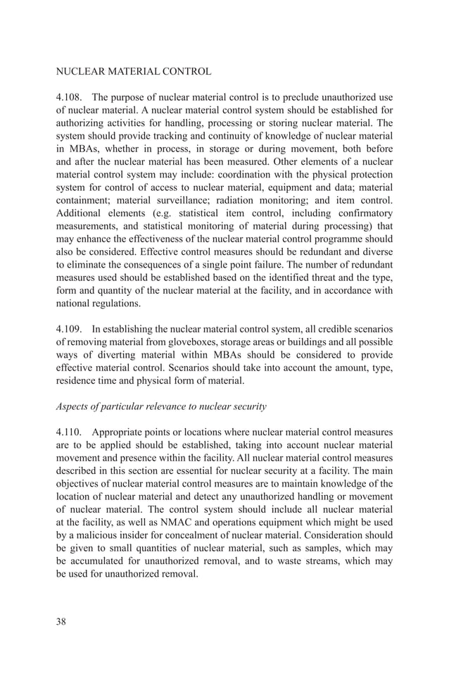 Use of Nuclear Material Accounting and Control for Nuclear Security ...