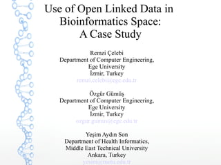 Use of open_linked_data_in_bioinformatics | PPT