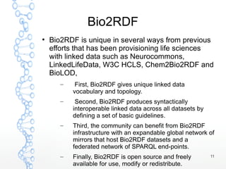 Use of open_linked_data_in_bioinformatics | PPT