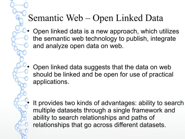 Use of open_linked_data_in_bioinformatics | PPT