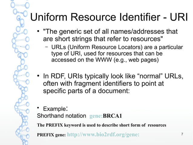 Use of open_linked_data_in_bioinformatics | PPT