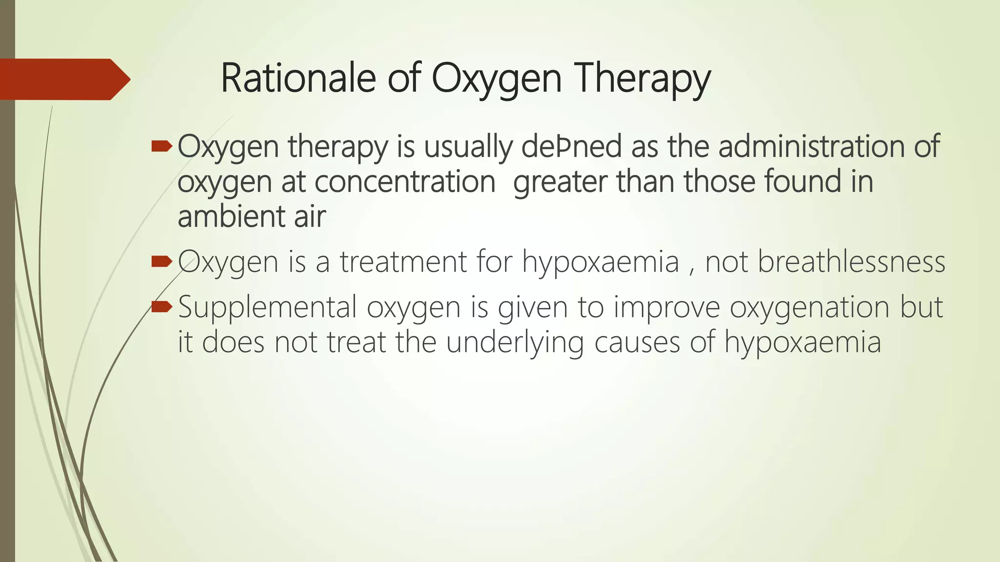Use of oxygen in adults in healthcare | PPT