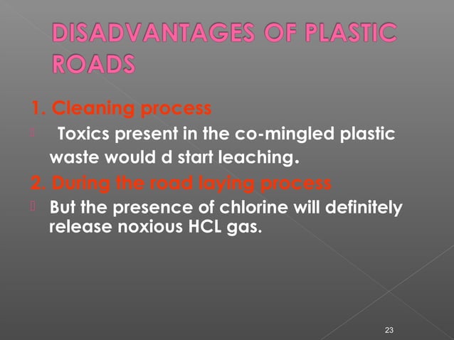 Use of plastic waste in road construction | PPT | Indoor Environmental ...