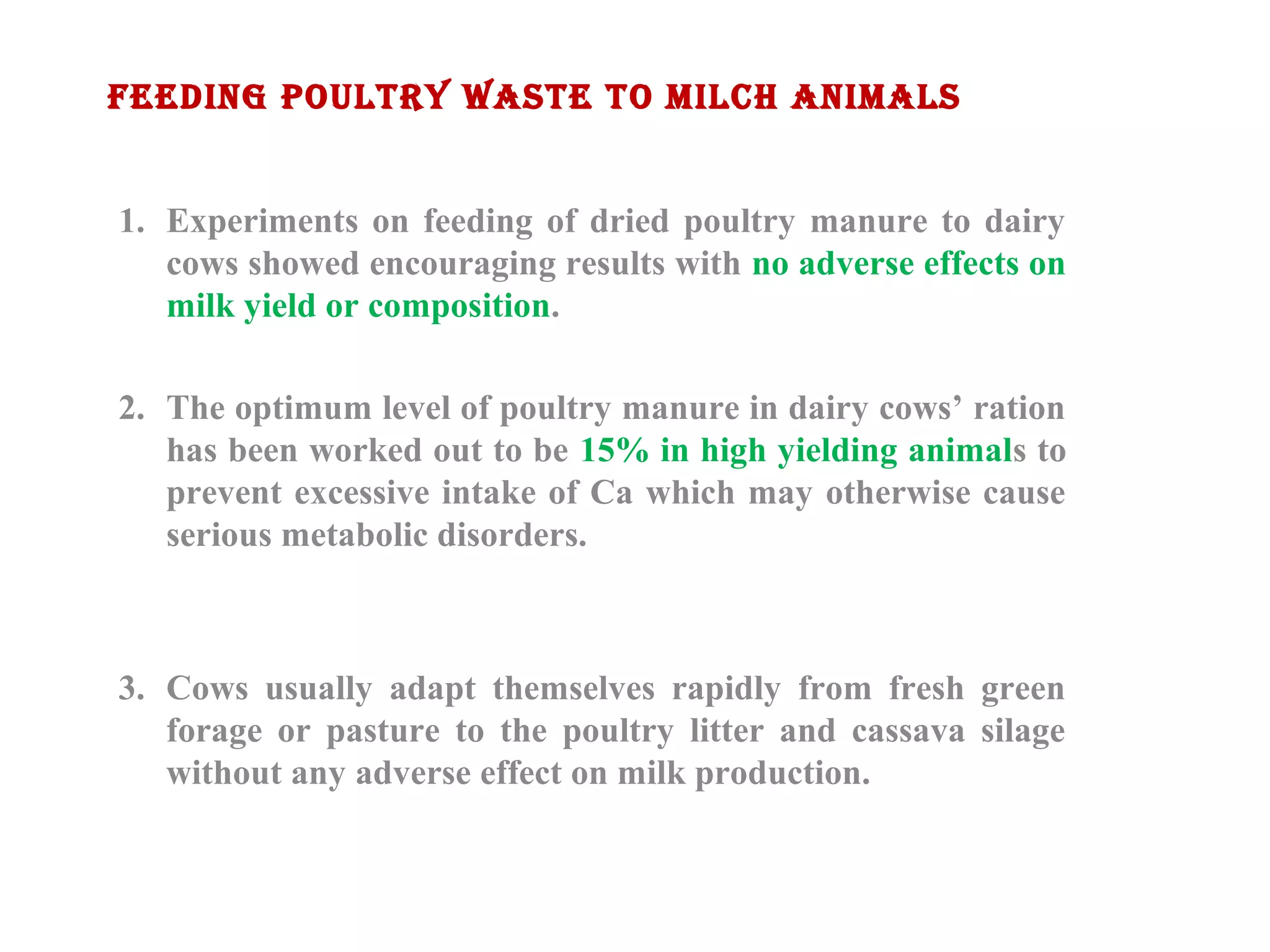 Use of poultry_house_waste_as_livestock__feed__and_fertilizer | PPT