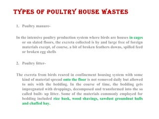 Use of poultry_house_waste_as_livestock__feed__and_fertilizer | PPT