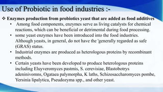 Use of probiotics and prebiotics | PPTX