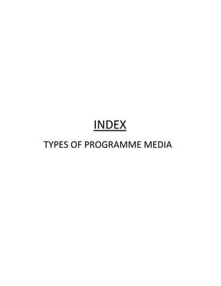 Use of programme media | DOCX