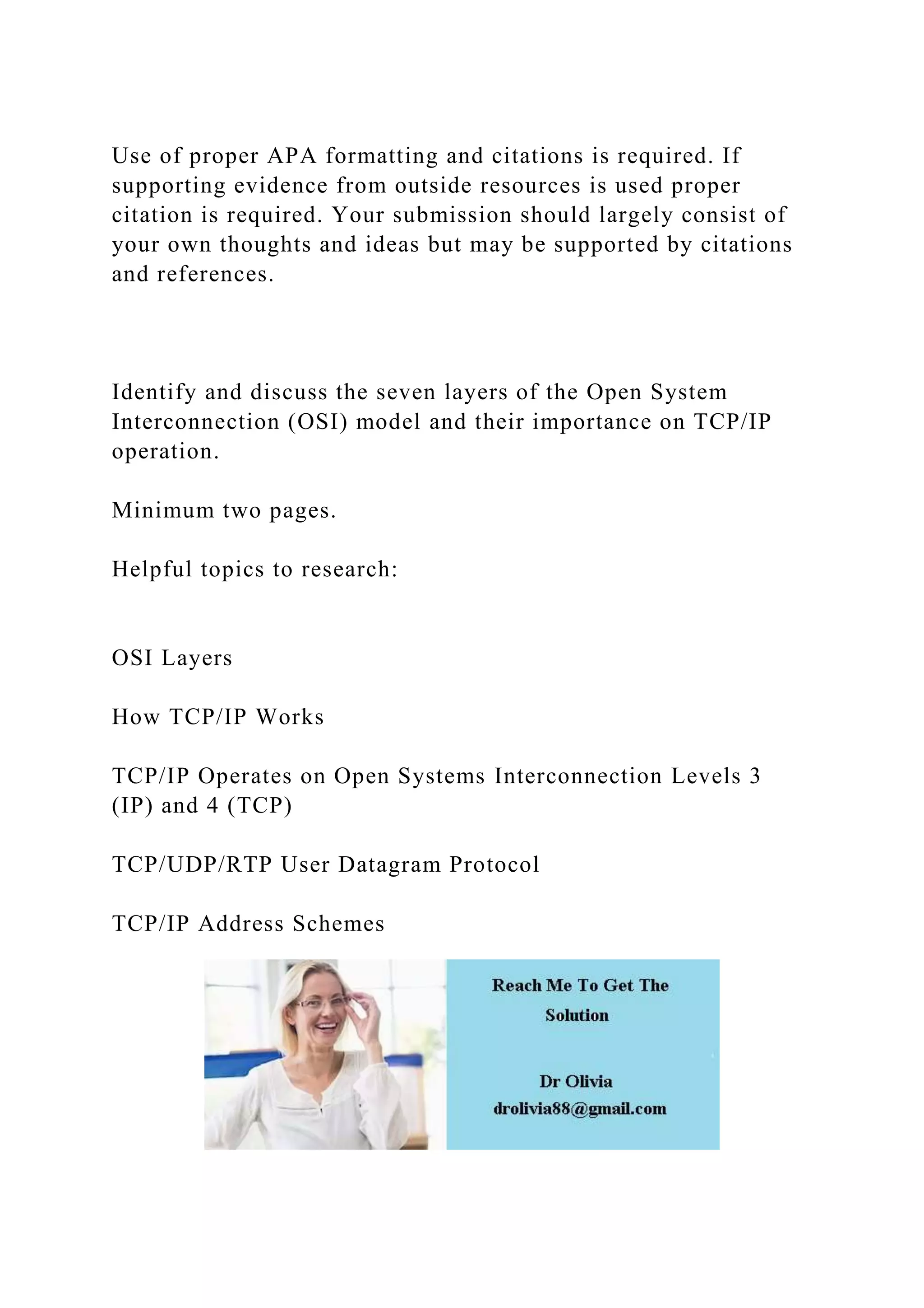 Use of proper APA formatting and citations is required. If supportin | PDF