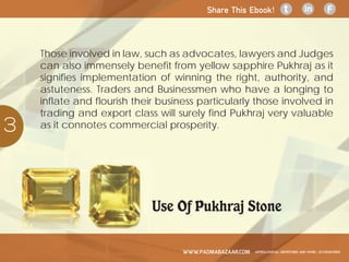 Use of pukhraj stone | PDF