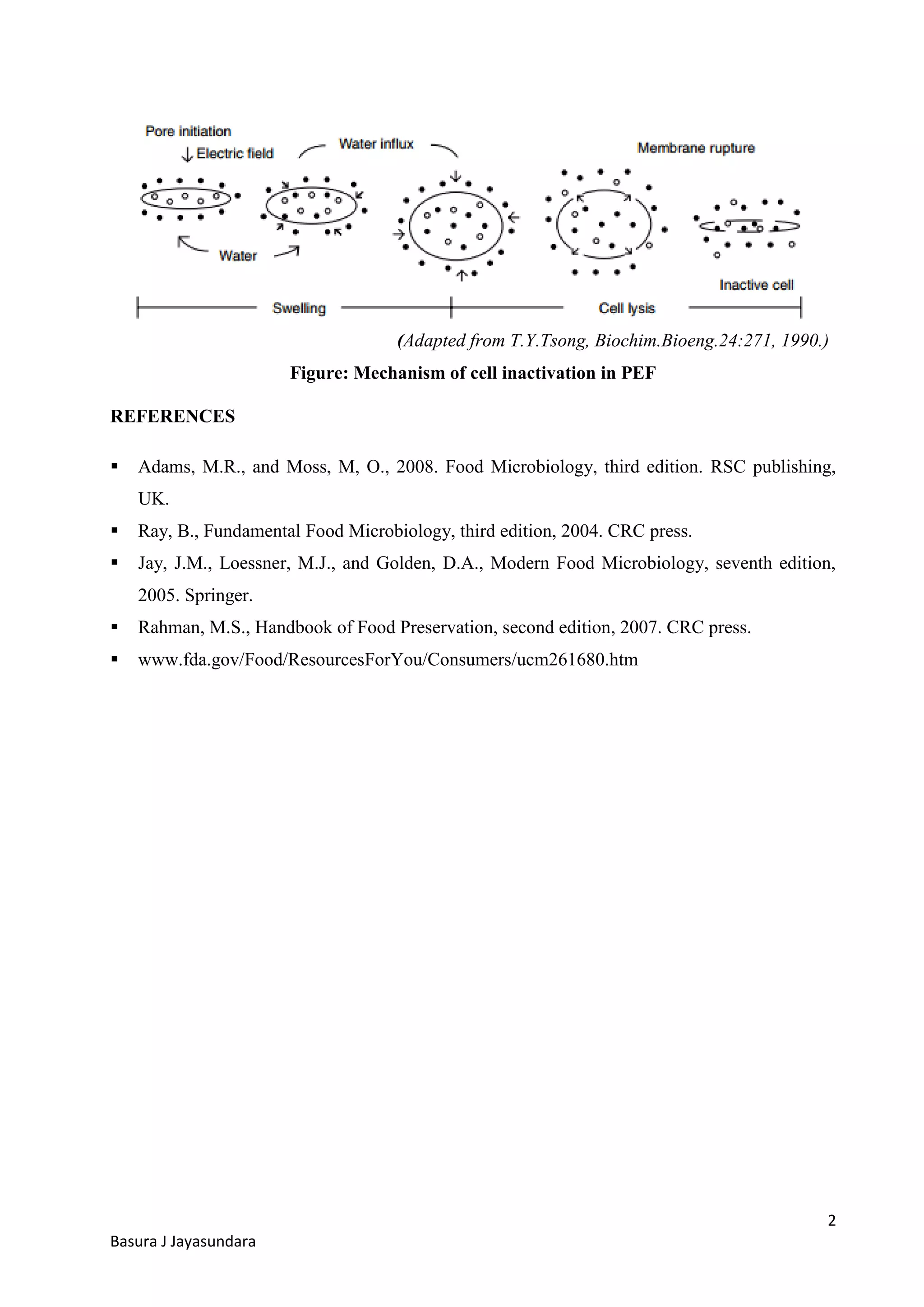Pulsed electric fields in food preservation | PDF | Chemistry | Science