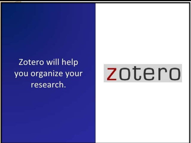 Use of reference management tools in Reserch : Zotero and Mendeley | PPTX