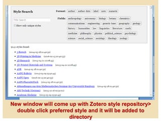 Use of reference management tools in Reserch : Zotero and Mendeley | PPTX