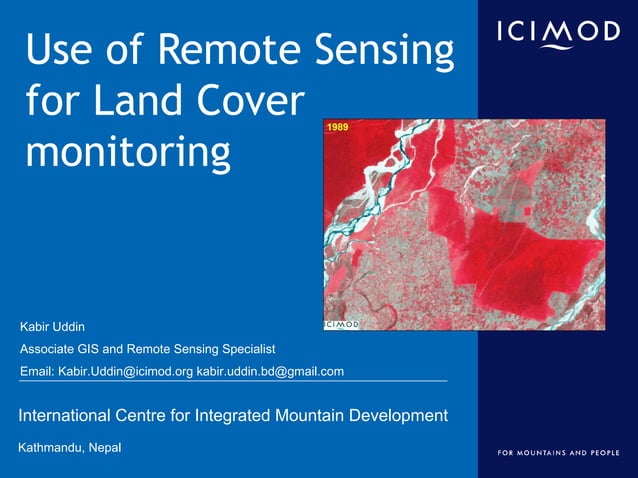 Use of remote sensing for land cover monitoring servir science ...
