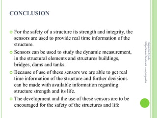 Use of sensors in structural engineering by pirpasha ujede | PDF