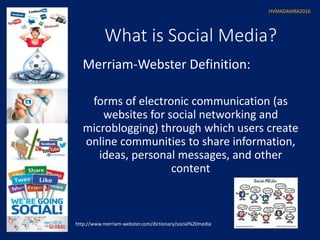 Use of Social Media in Healthcare | PPTX