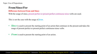 Use of some prepositions | PPT