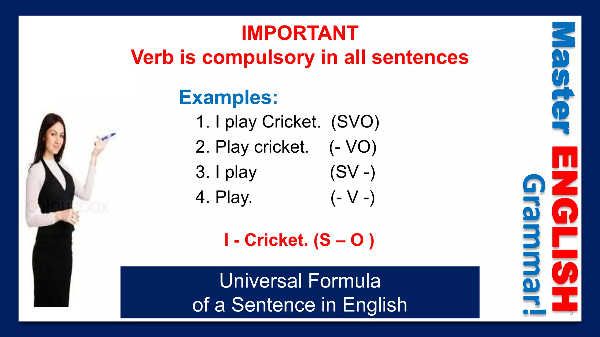 Use of s or es or ies with verbs | PPTX